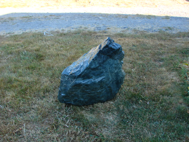 California Jade: Massive Blue Jadeite boulder