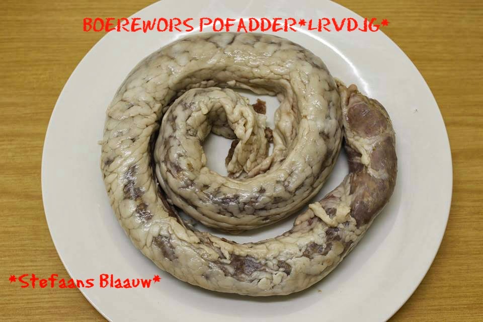 LEKKER RESEPTE VIR DIE JONGERGESLAG: BOEREWORS POFADDER