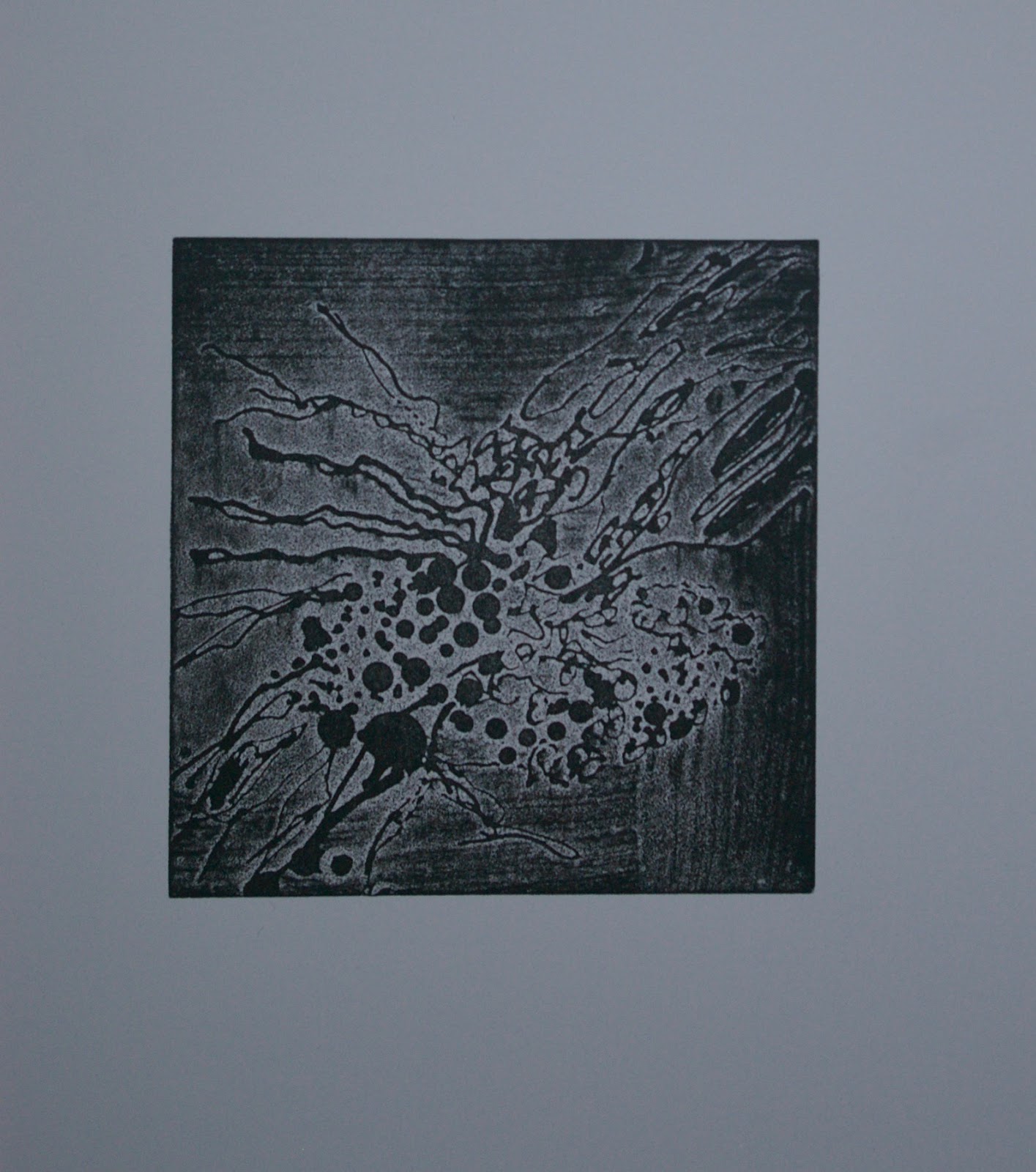 Aylish's OCA Printmaking 1 Learning Log: Experimental mark making on ...