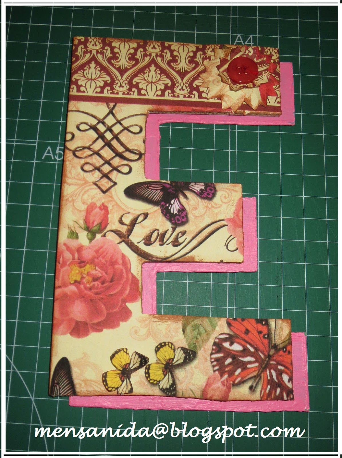 Mensanida craft: Letras Scrapbooking para decorar la pared de la craft ...