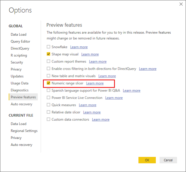 Dinesh's Blog :::: Being Compiled ::::: Power BI supports numeric range ...
