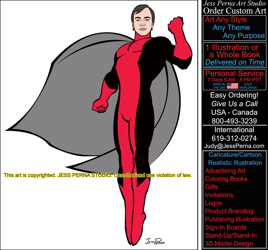 How to Order Ad Cartoons and Caricatures: How to Order Superhero Ad ...