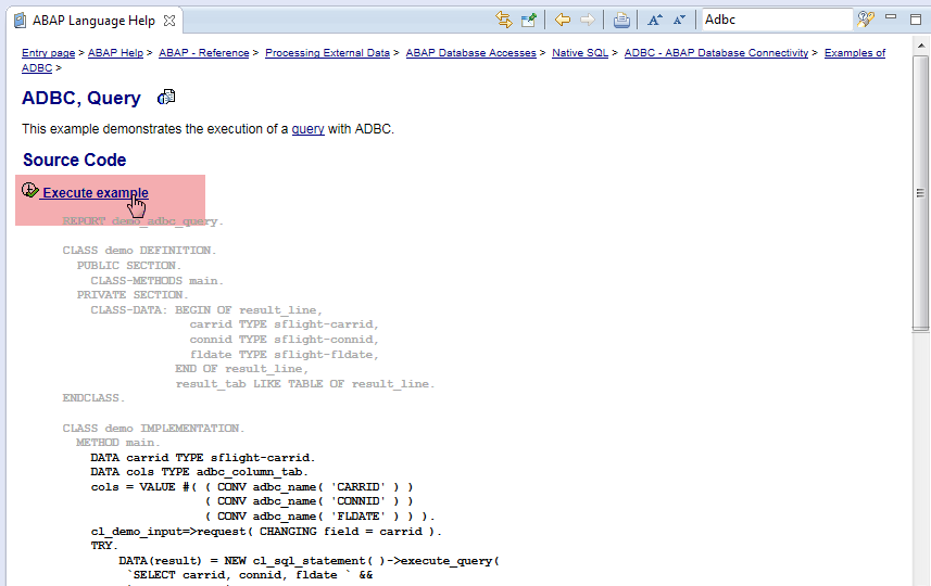 Código de Retorno: Abap in Eclipse (AiE) : Nuevas funcionalidades I