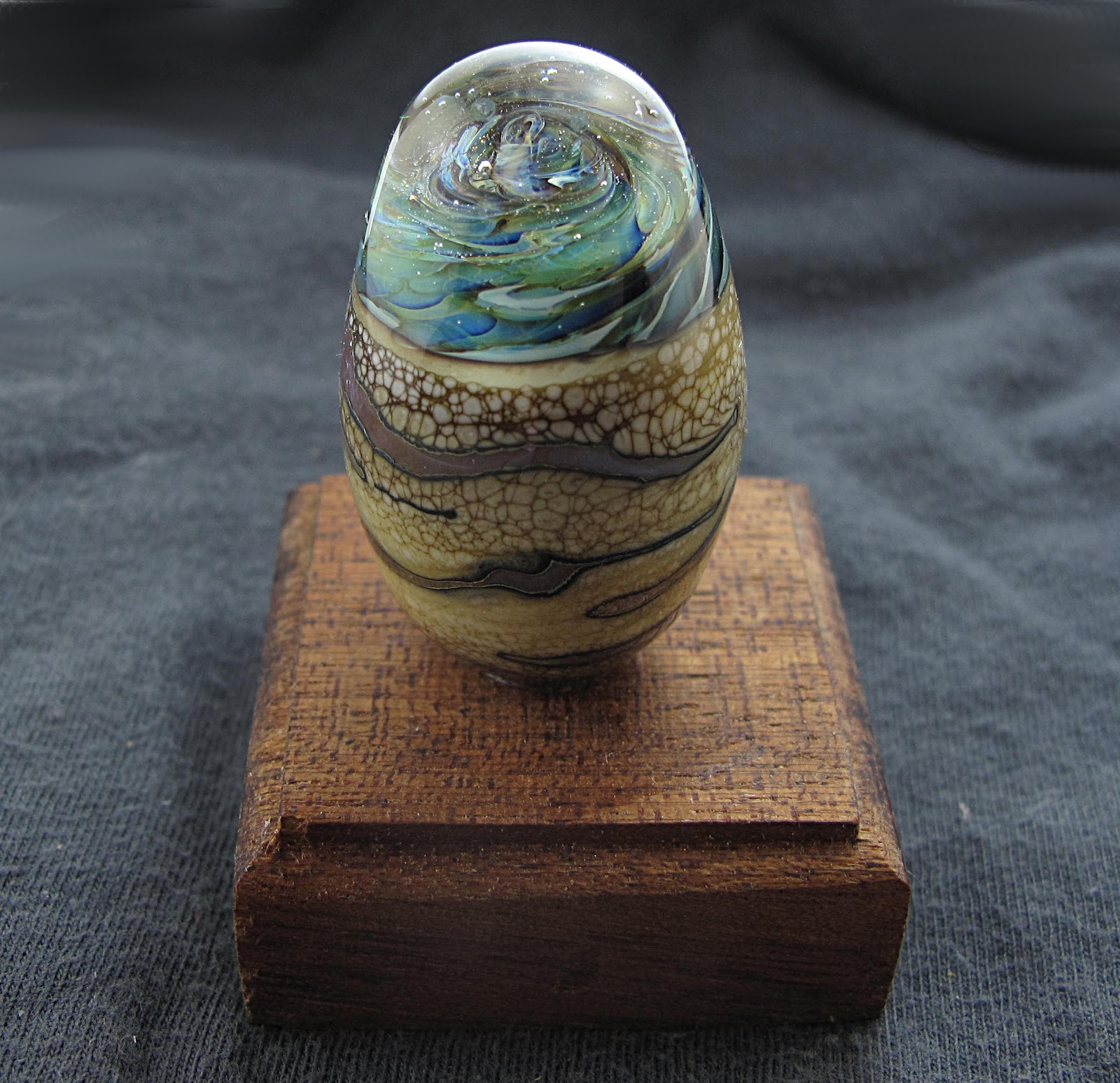 Powers Art Studio: Paperweights on Wooden Stands