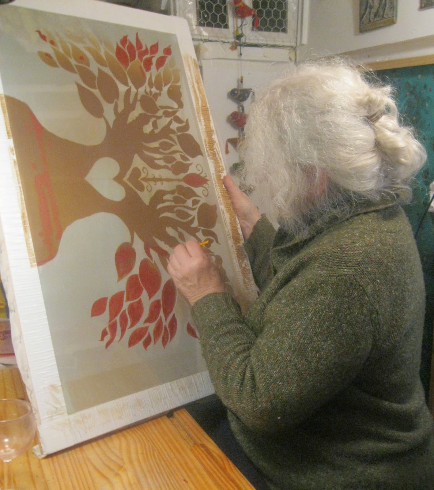Cheryl Briard Illustrator: THE NEW FAMILY TREE - SILKSCREEN METHOD WITH ...