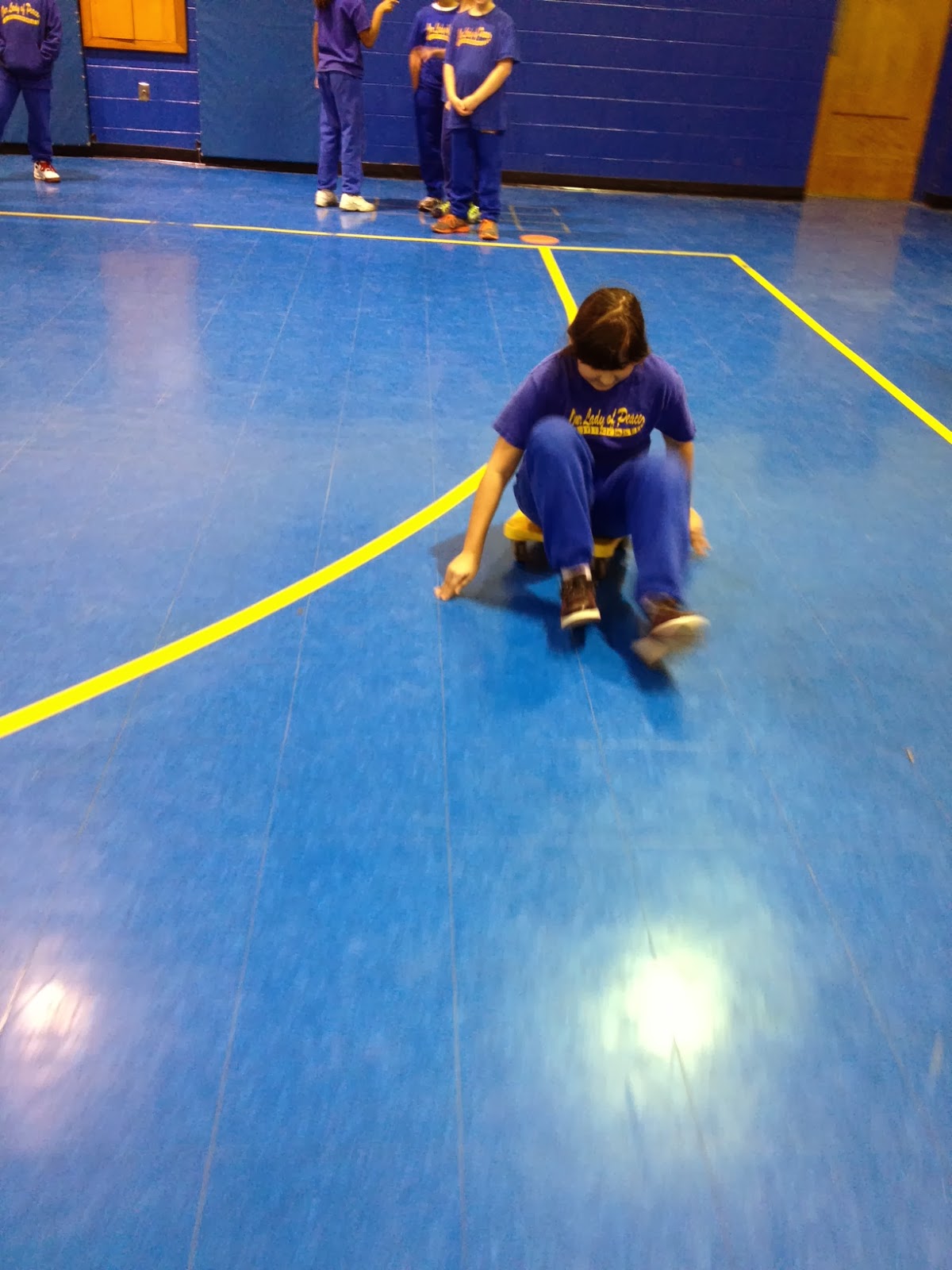 Our Lady of Peace School: Grade 4 relay races during gym class this ...