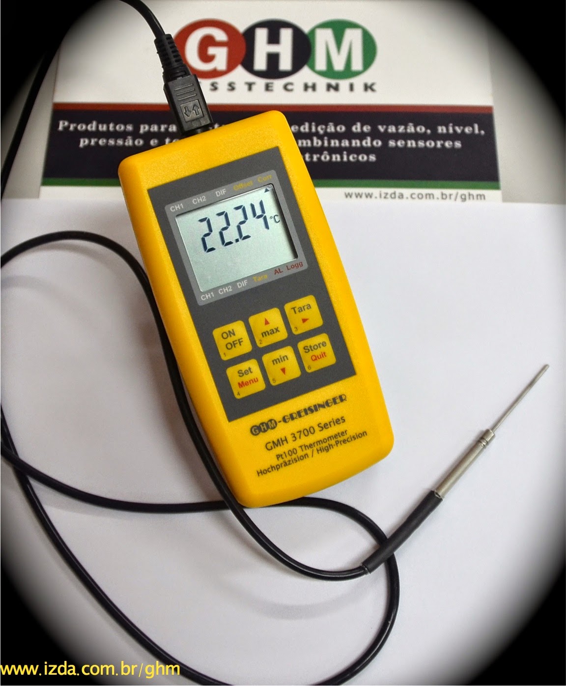Termômetro de alta precisão • Izda - Automação Industrial em Joinville