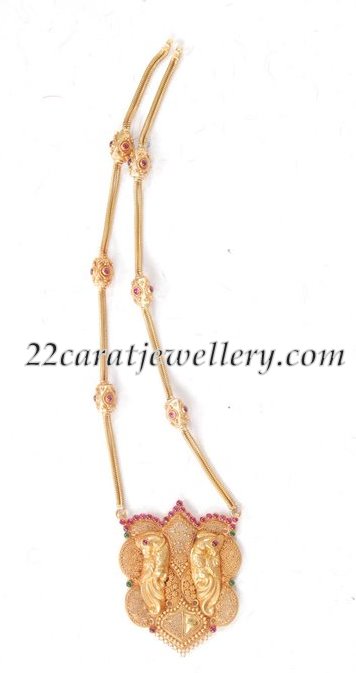 Antique Work Long Chain - Jewellery Designs