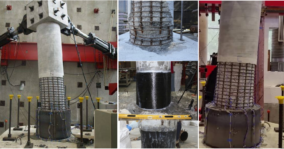 Repair of reinforced concrete column by plastic hinge relocation ...