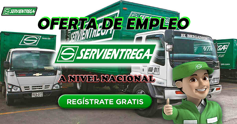 SERVIENTREGA Tiene Nueva Oferta De Trabajo, En Diferentes Áreas.