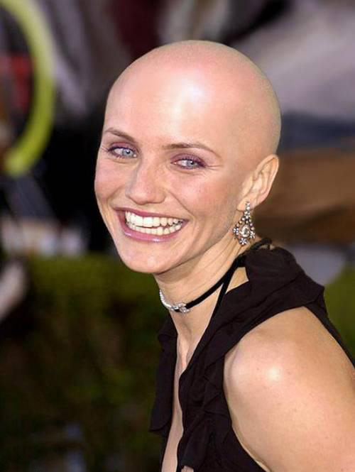 Hot Bald Female Celebrity | Great Fun Stuffs