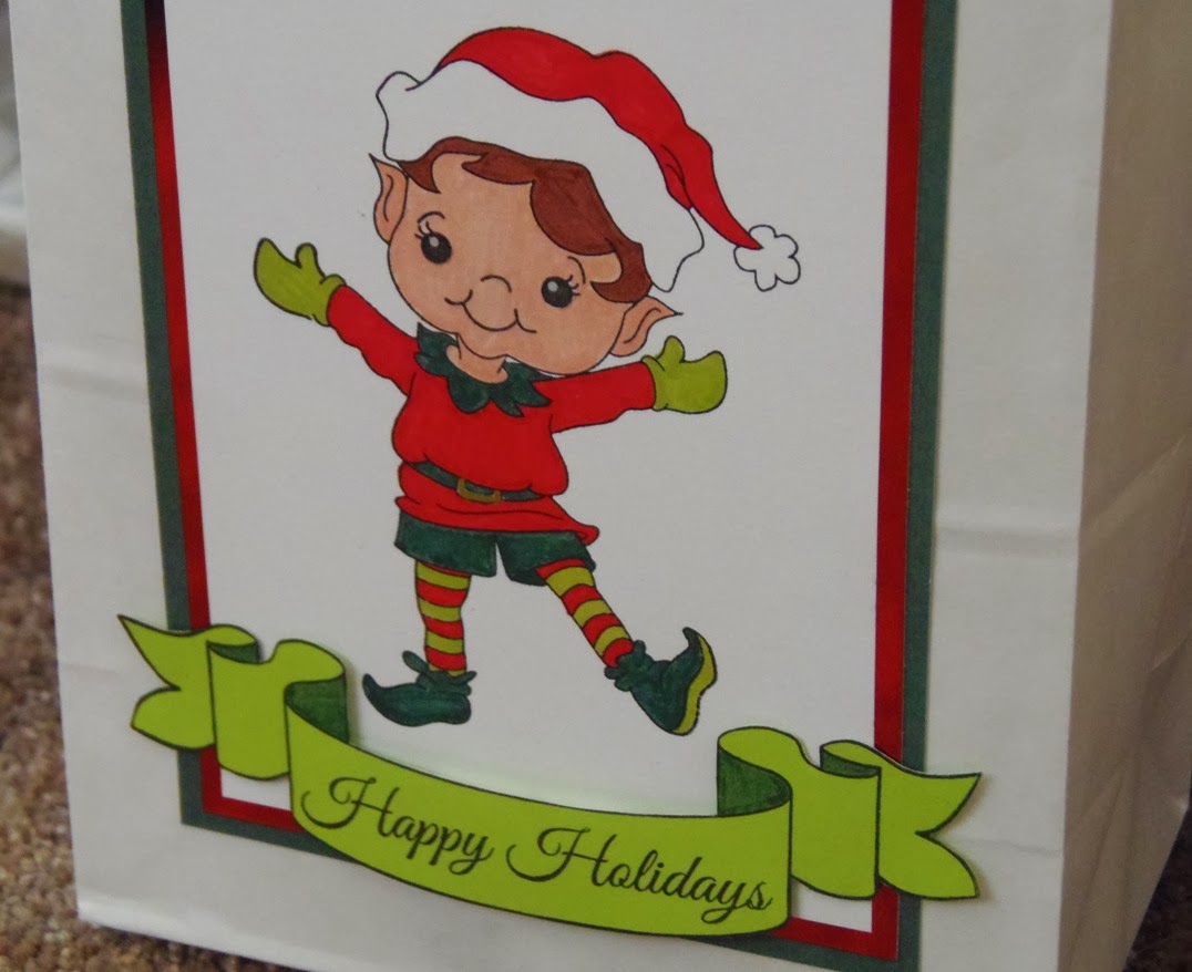 Craft with Bee: 25 Days of Christmas - Elf Gift Bag