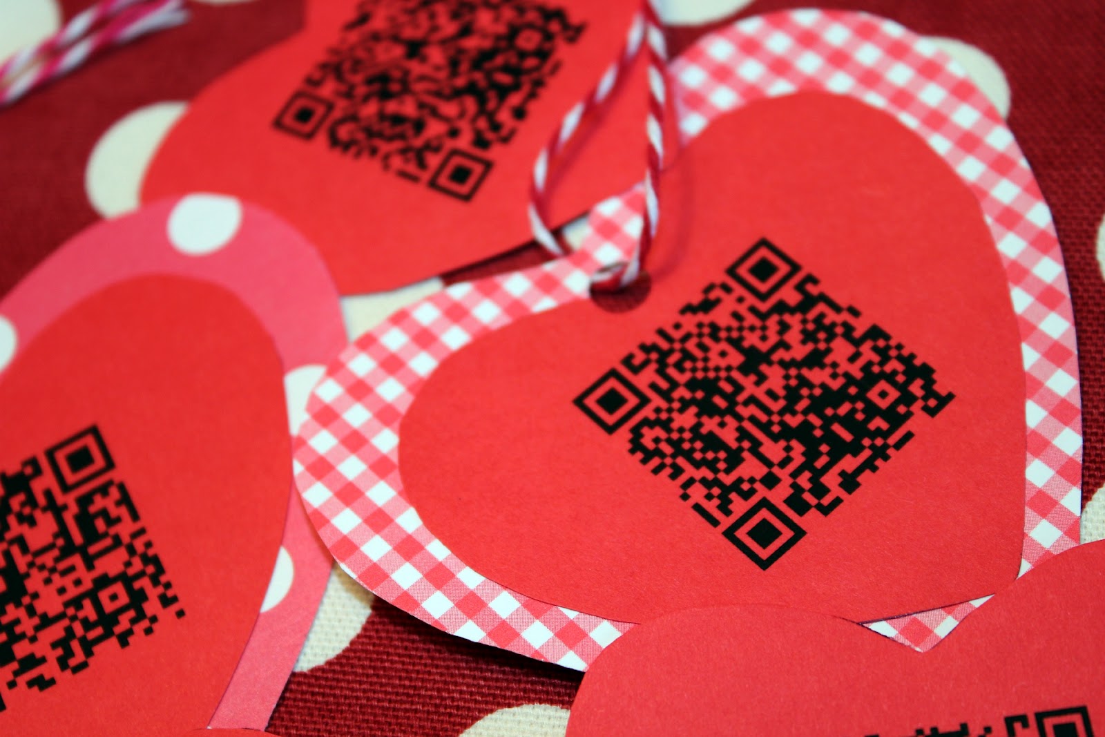 Wood and Cloth: Cloth-Quick Project-Valentine Barcode Love Notes