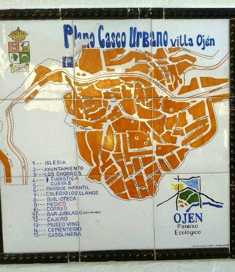 Mosaicos : Mosaico 1180.- Plano de Ojén.