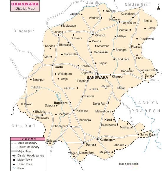 Map Of India: Banswara_map