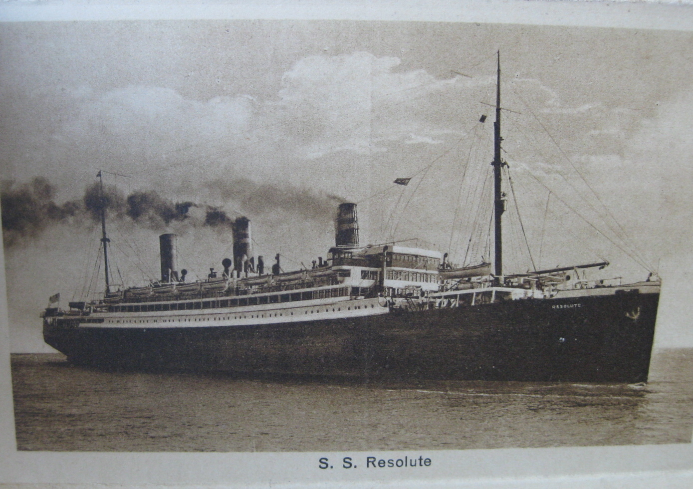 ERA DE OURO DOS NAVIOS: SS Resolute & SS Reliance - Os Navios de Dois Nomes