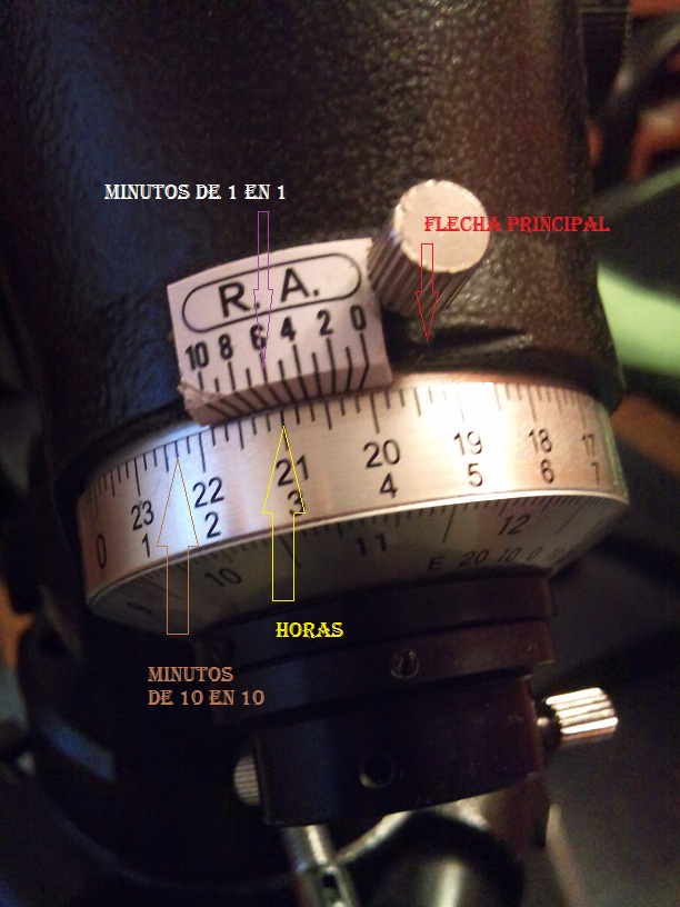 EL OJO DE SAUROOM: Uso de círculos graduados en montura ecuatorial, o ...
