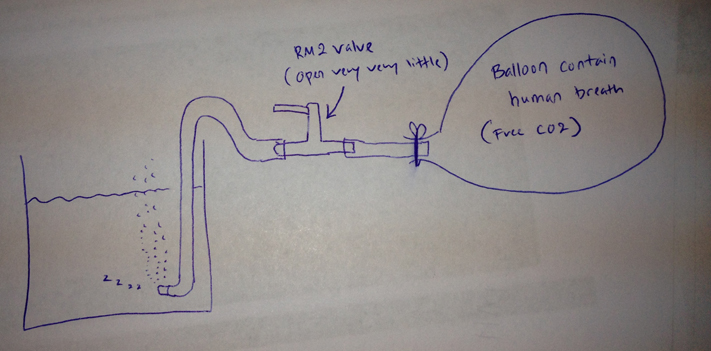 AquaBie: DIY a Balloon Pressurized CO2