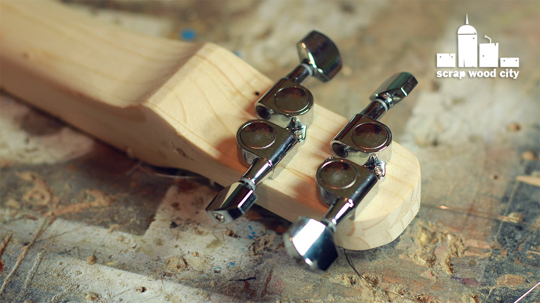 scrap wood city: DIY electric canjo guitar