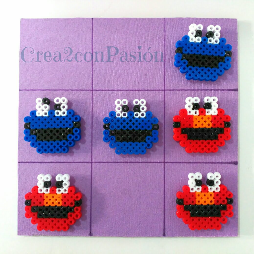 Crea2 Con Pasión: Tres en raya imantado, Triki, Elmo y Pac-Man: Reto friki