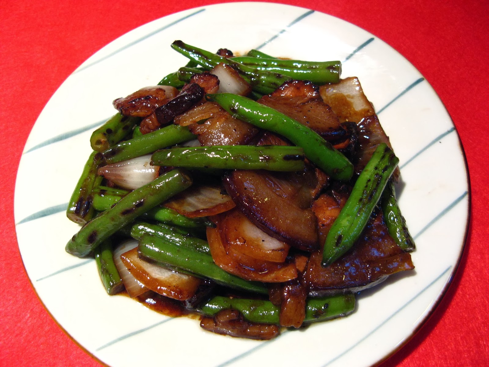 Duck Soup Easy: Cumin Red Cooked Pork with String Beans (青豆角孜然紅燒肉 ...