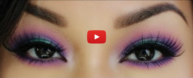 Super Bold Eye Makeup Tutorial - Purple/Pink/Teal - Makeup Tutorial