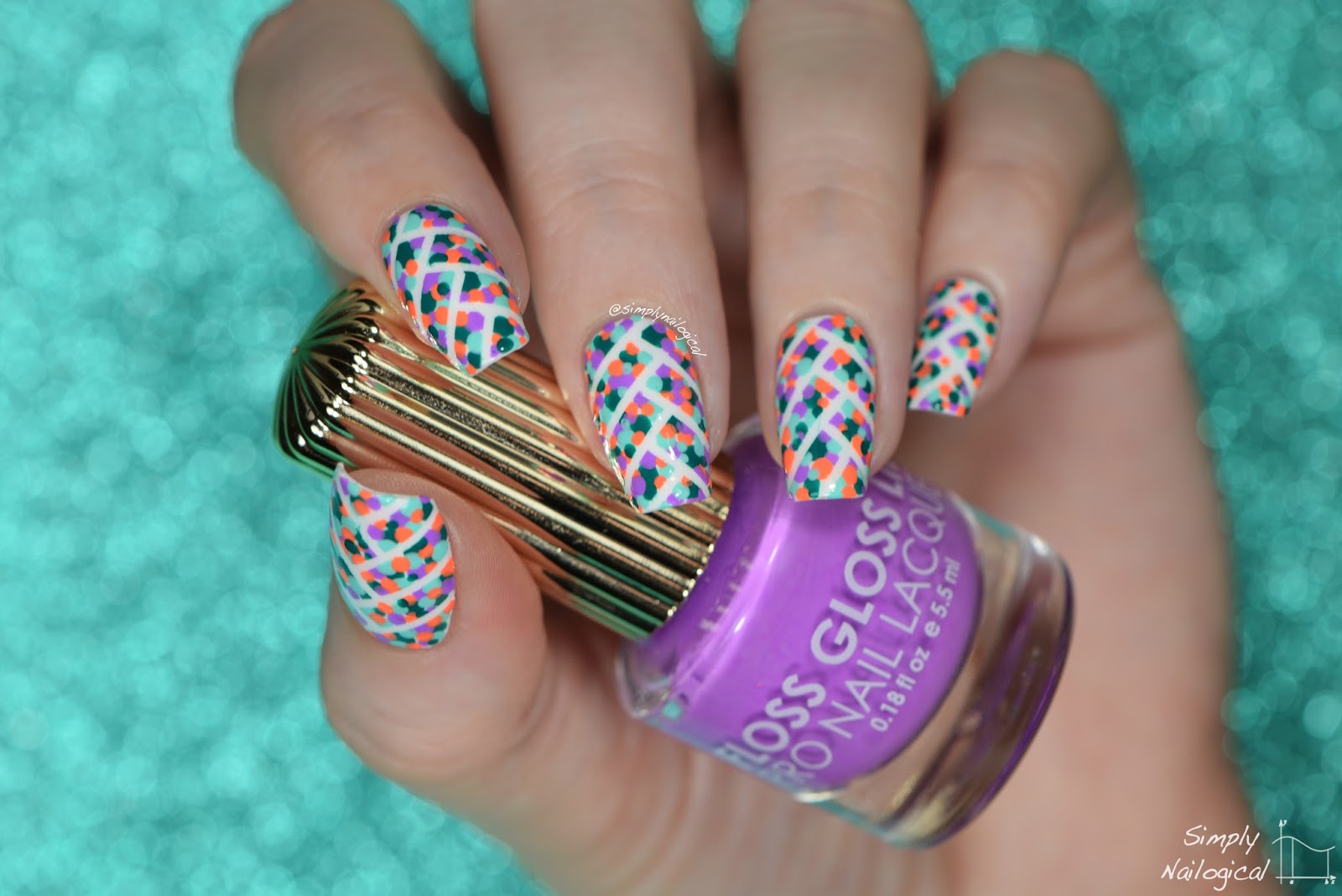 Simply Nailogical: Colourblind eye test dotticure