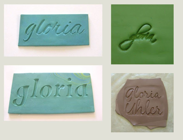 How to Make Polymer Clay and Texture Stamps from Cardstock and Clay ...