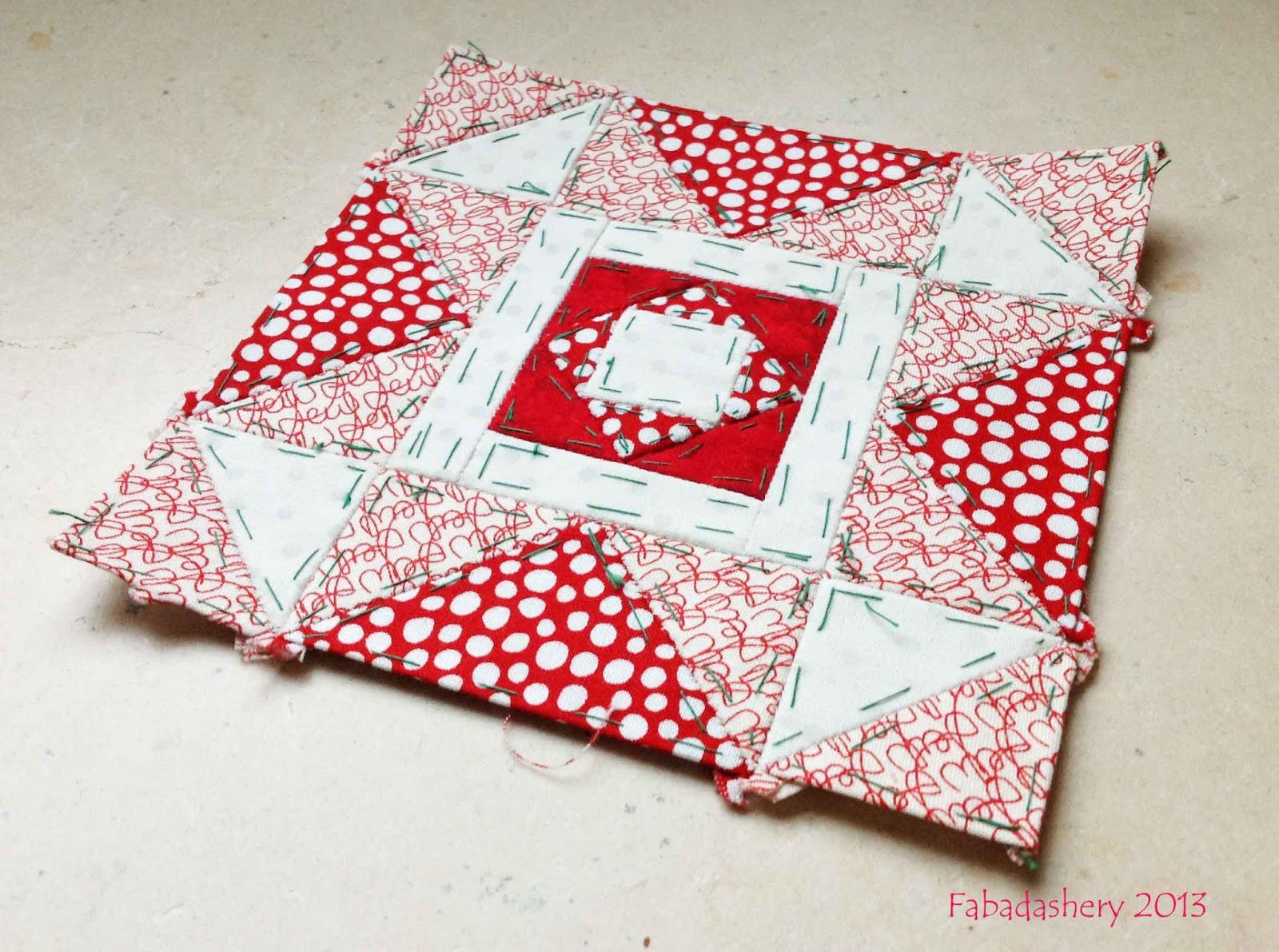 Fabadashery: Nearly Insane Quilt - Block 7 at Coronation Exhibition at ...