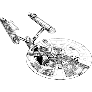 The Dork Review: Rob's Room: Enterprise NCC-1701 Cross Sections ...
