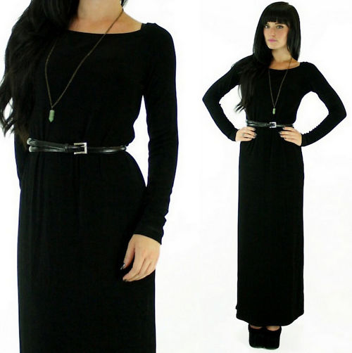 Madame Macabre: Ideas para llevar un maxivestido negro de verano con un ...