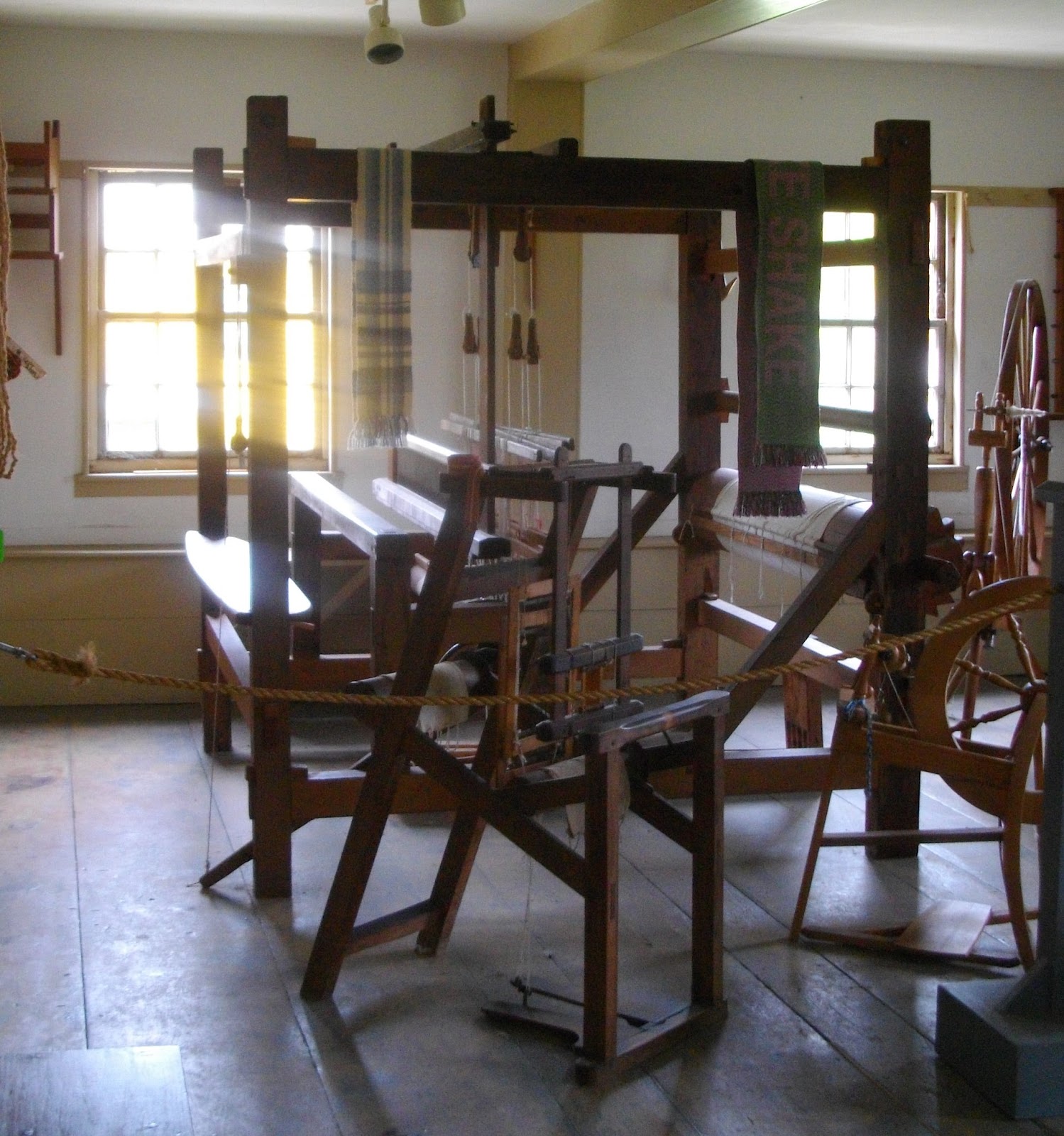 Reggie the Potter... and Tape Loom Weaver: Shaker Looms... A Visit to ...