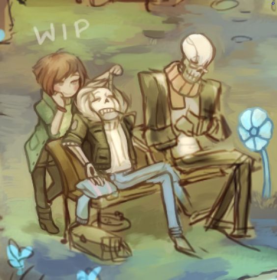 Undertale: AU - Underpatch / Gaster!Sans / Gaster!Papyrus ~ Handlarz Iluzji