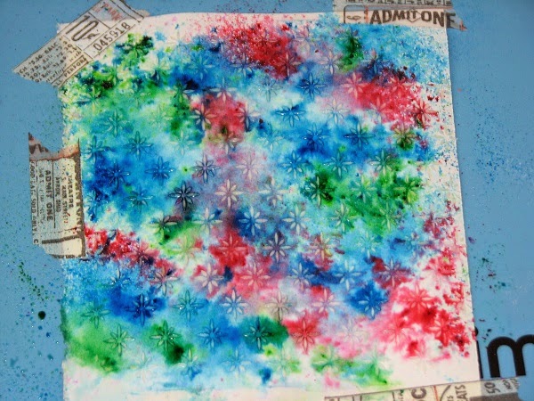Ink Stains: Embossing & Color Burst