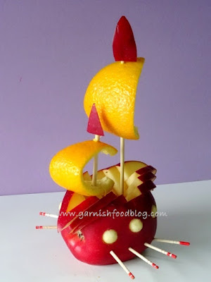 GarnishFoodBlog - Fruit Carving Arrangements and Food Garnishes
