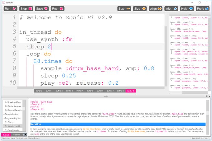 Helge Scherlund's eLearning News: Sonic Pi: Make music by code (while ...