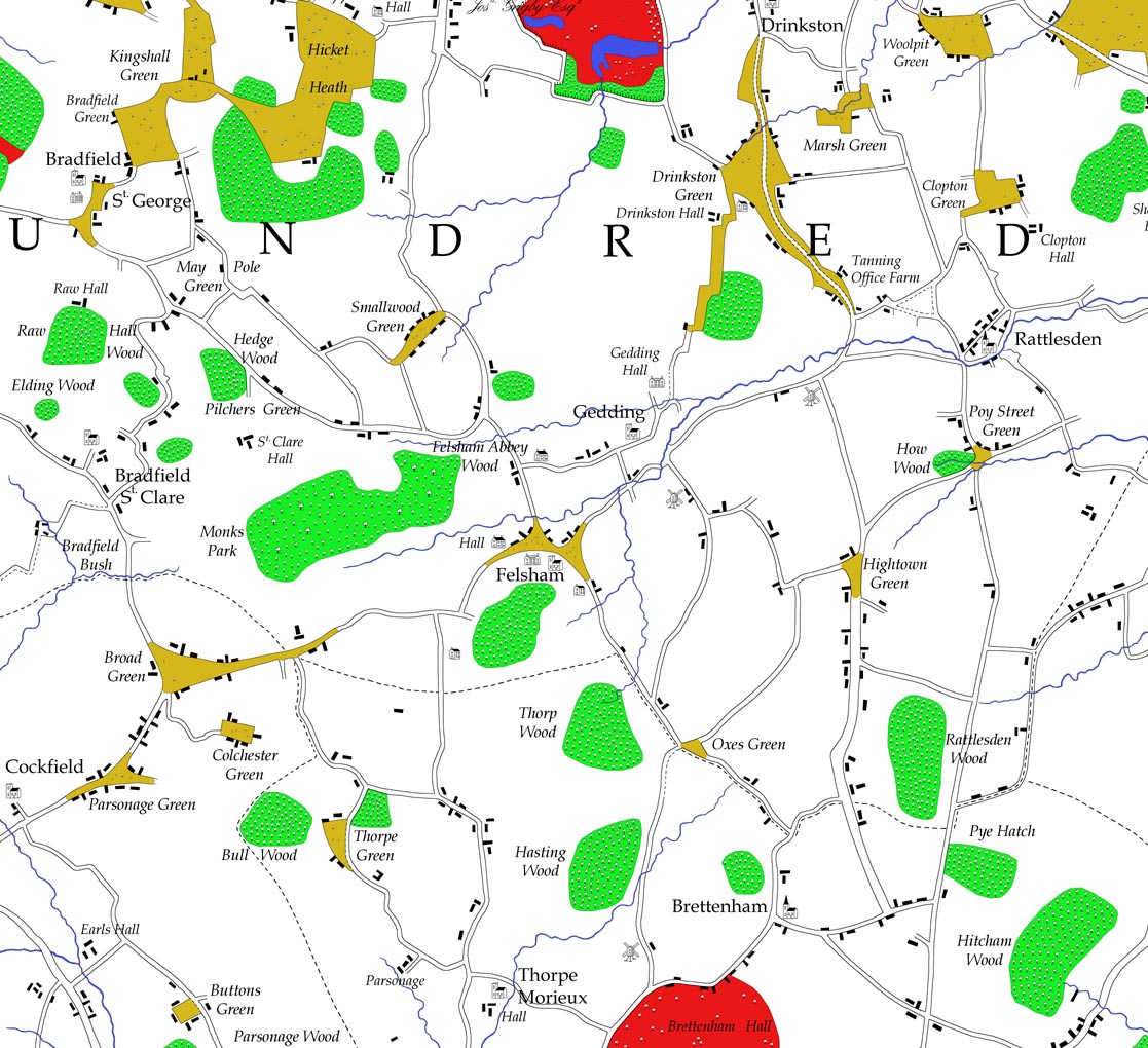 Felsham History Forum: Hodskinson’s map of Suffolk