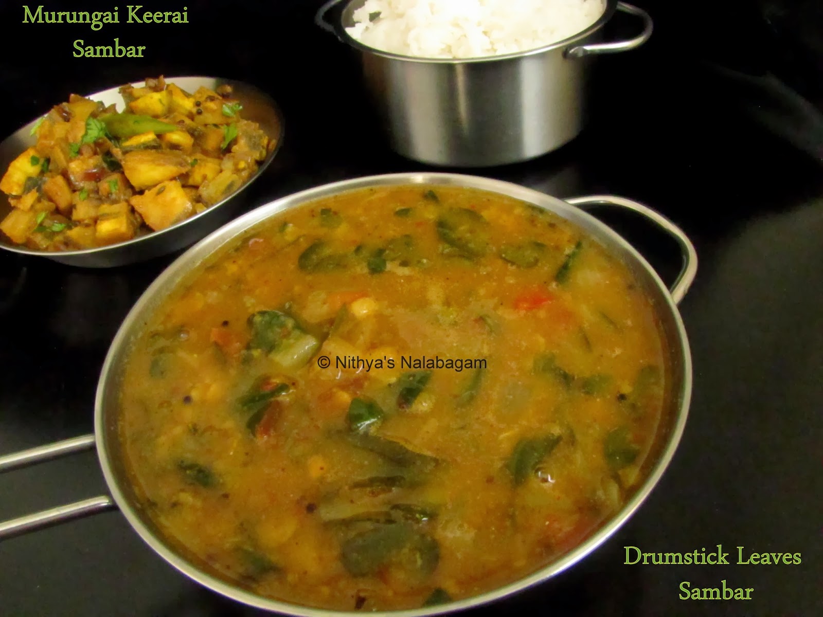 Drumstick Leaves Sambar | Murungai Keerai Sambar |Nithya's Nalabagam