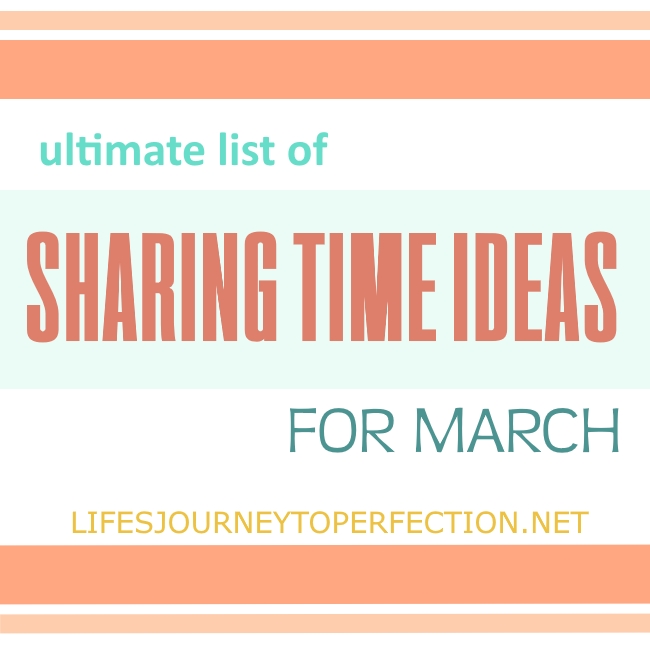 Life's Journey To Perfection: Sharing Time Ideas for 2018