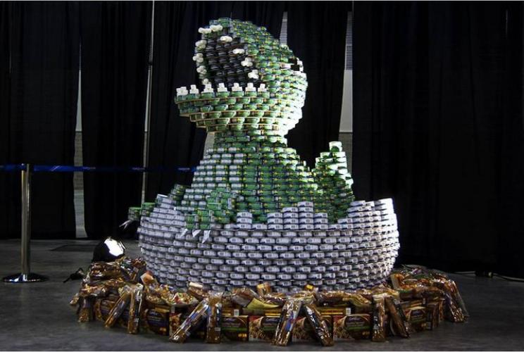 If It's Hip, It's Here (Archives): Canstruction - Food Can Sculptures ...