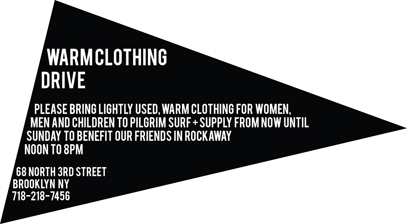 Aquatic Apes: Warm Clothing Drive for Rockaway.