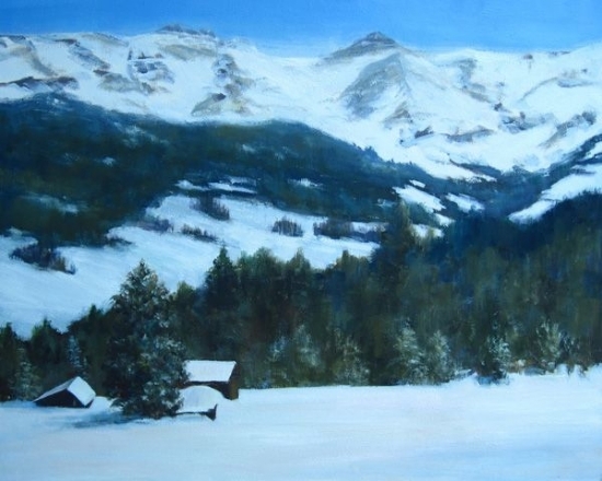 Landscape Artists International: "Rocky Mountain Winter" Original ...