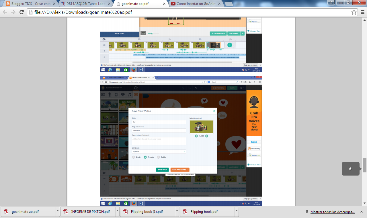 TICS: Goanimate