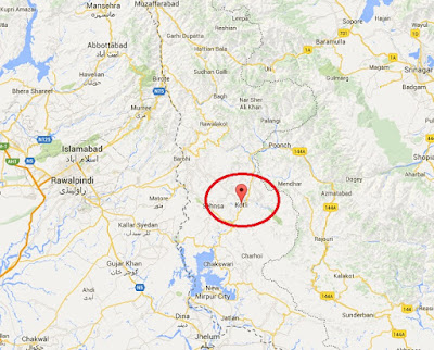 pics of kotli azad kashmir: kotli azad kashmir on map