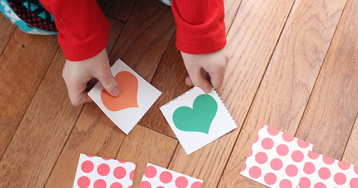Free Printable Valentine Matching Game for Kids | Sunny Day Family