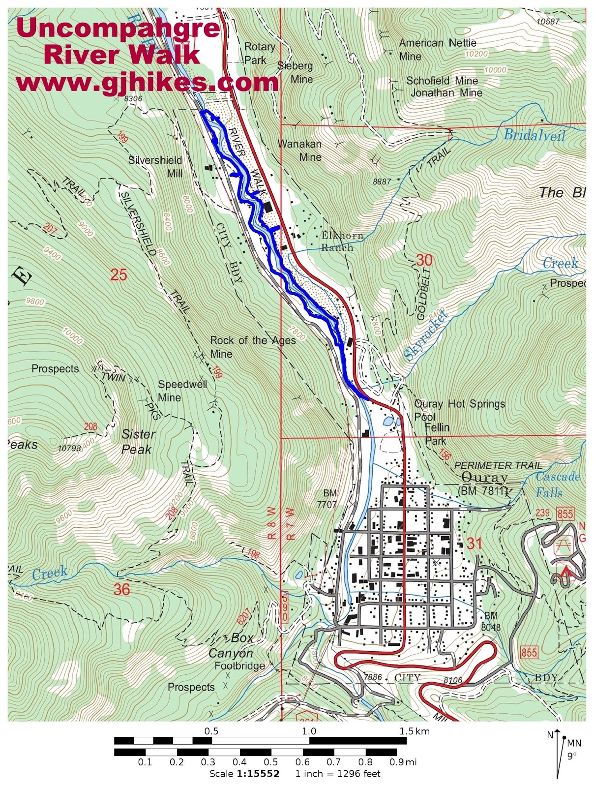 gjhikes.com: Uncompahgre River Walk