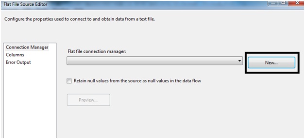 Microsoft Business Intelligence: Load Tab Delimited File to SQL Server Table Using SSIS Package