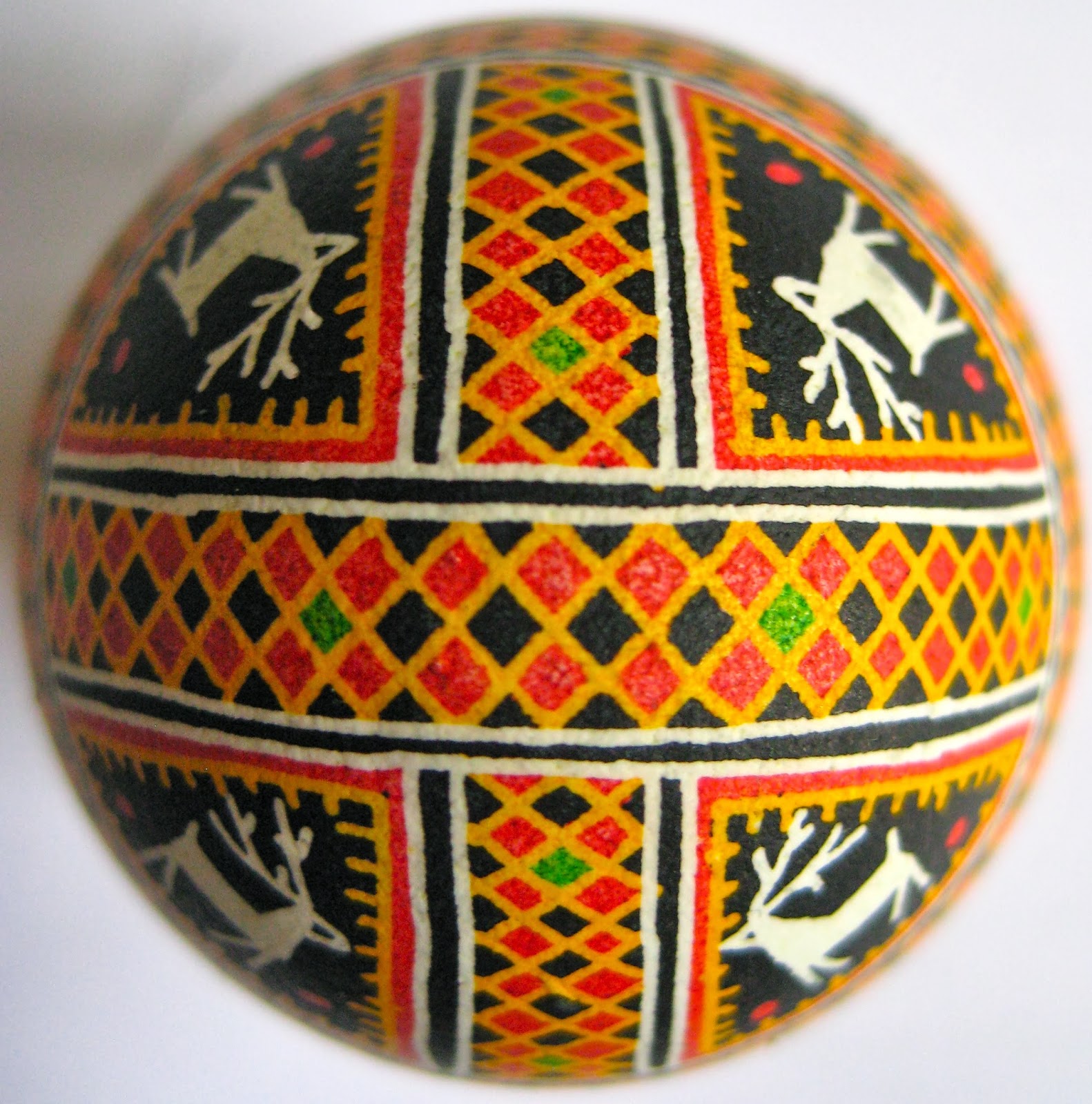 Saving the World: One Egg at a Time: Hutsul Design with Deer