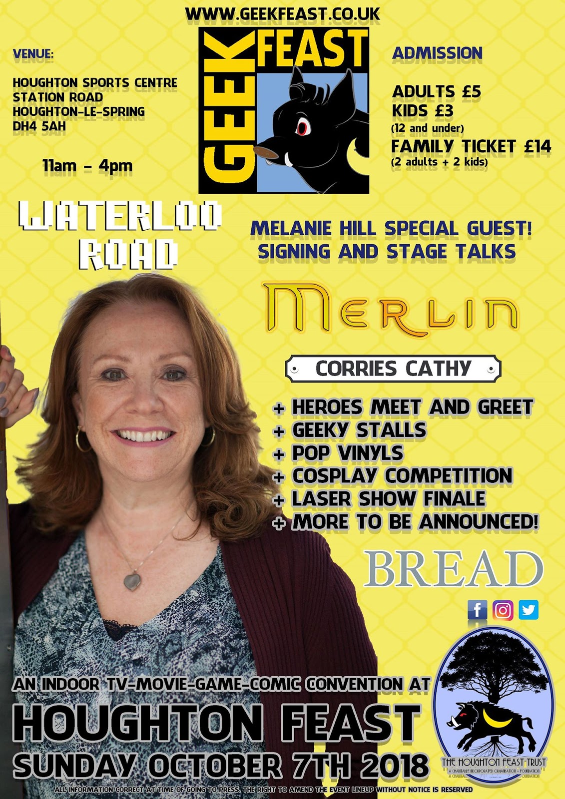 Coronation Street Blog: Meet Corrie's Cathy at Geekfeast in October