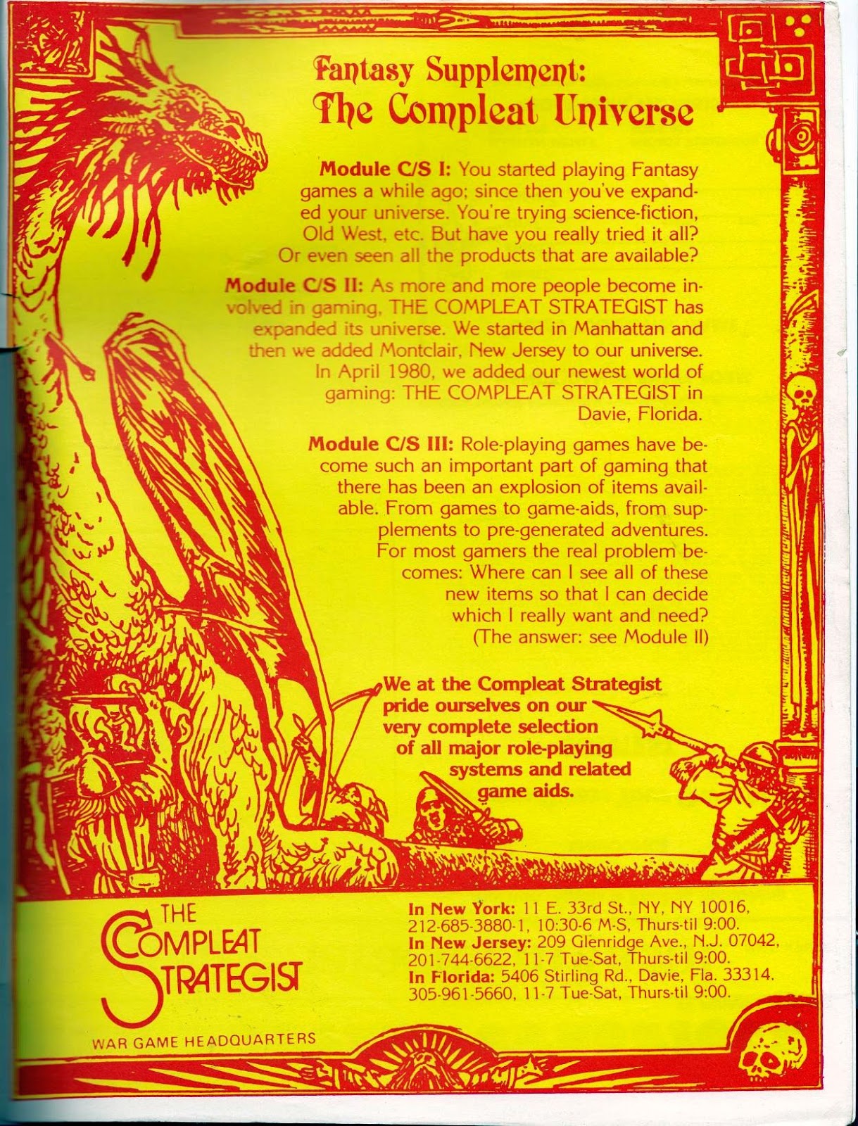 Creative Mountain Games: Throwback Thursday - Dragon #48 Adverts